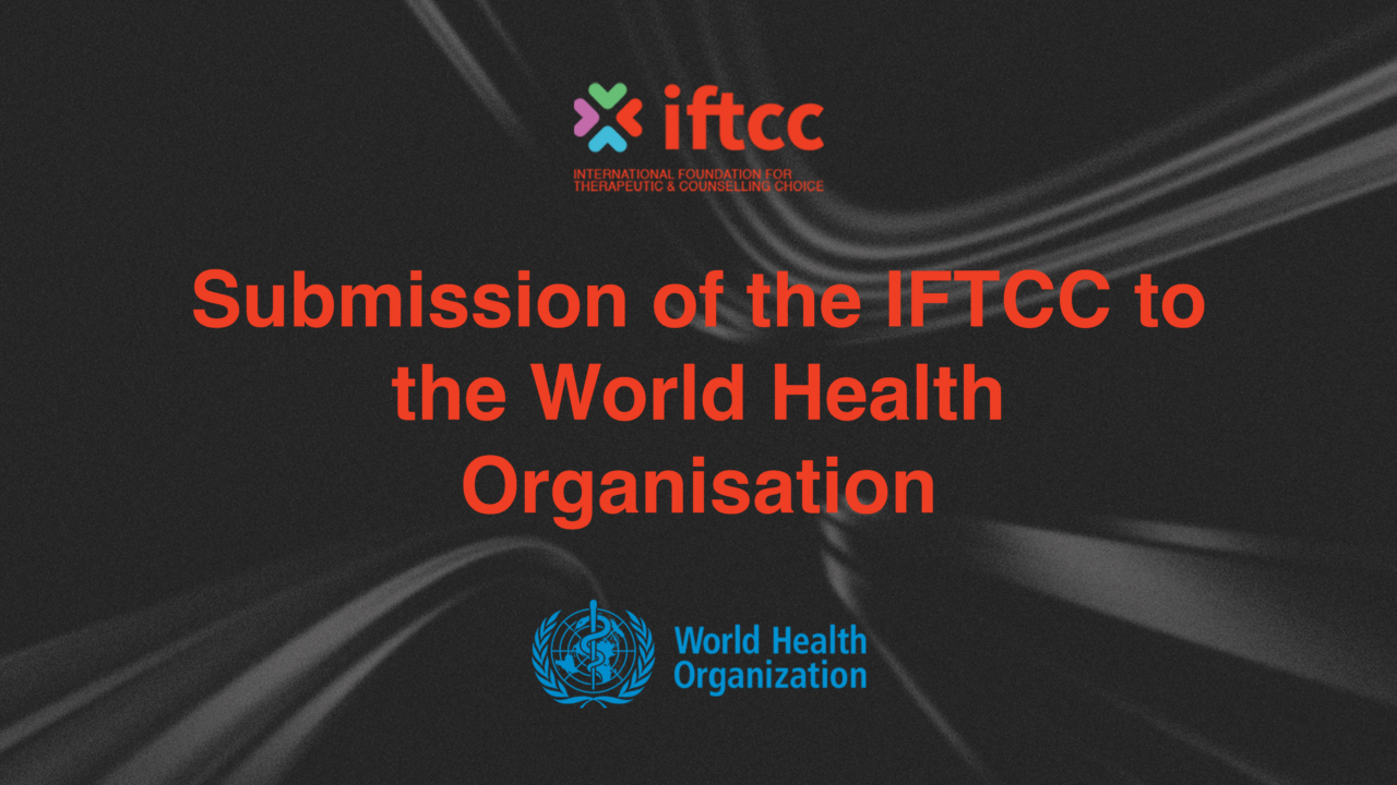 Submission of the IFTCC to the World Health Organisation | IFTCC.ORG